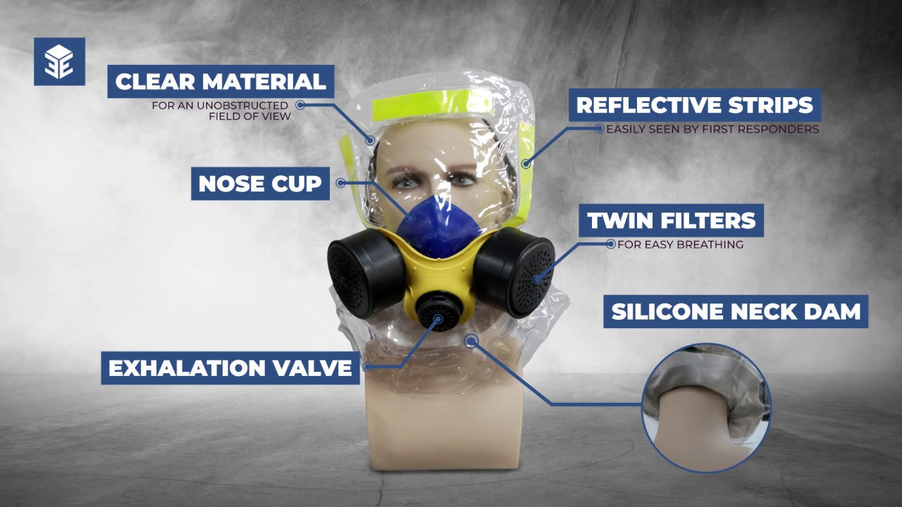 iEvac® Smoke Hood / Fire Escape Mask – Elmridge Protection