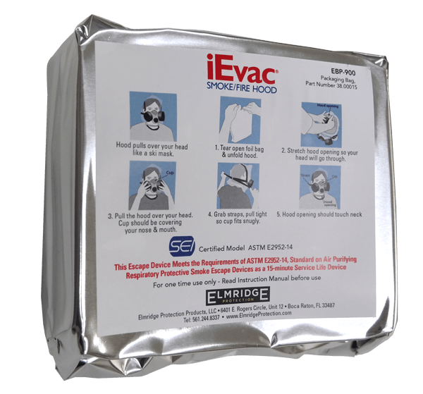 iEvac® Smoke Hood / Fire Escape Mask – Elmridge Protection